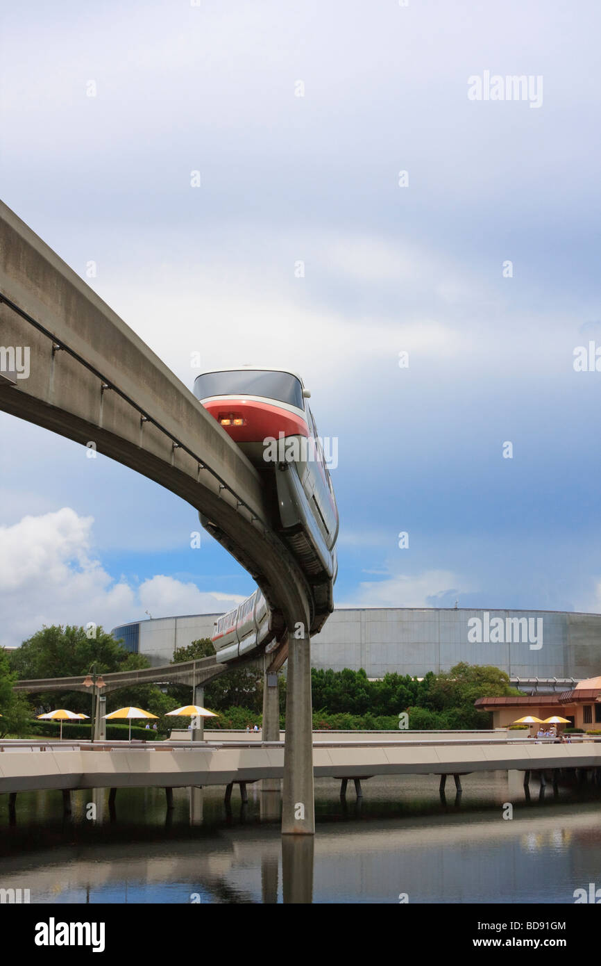 Monorail in EPCOT of Walt Disney World Resort Stock Photo - Alamy