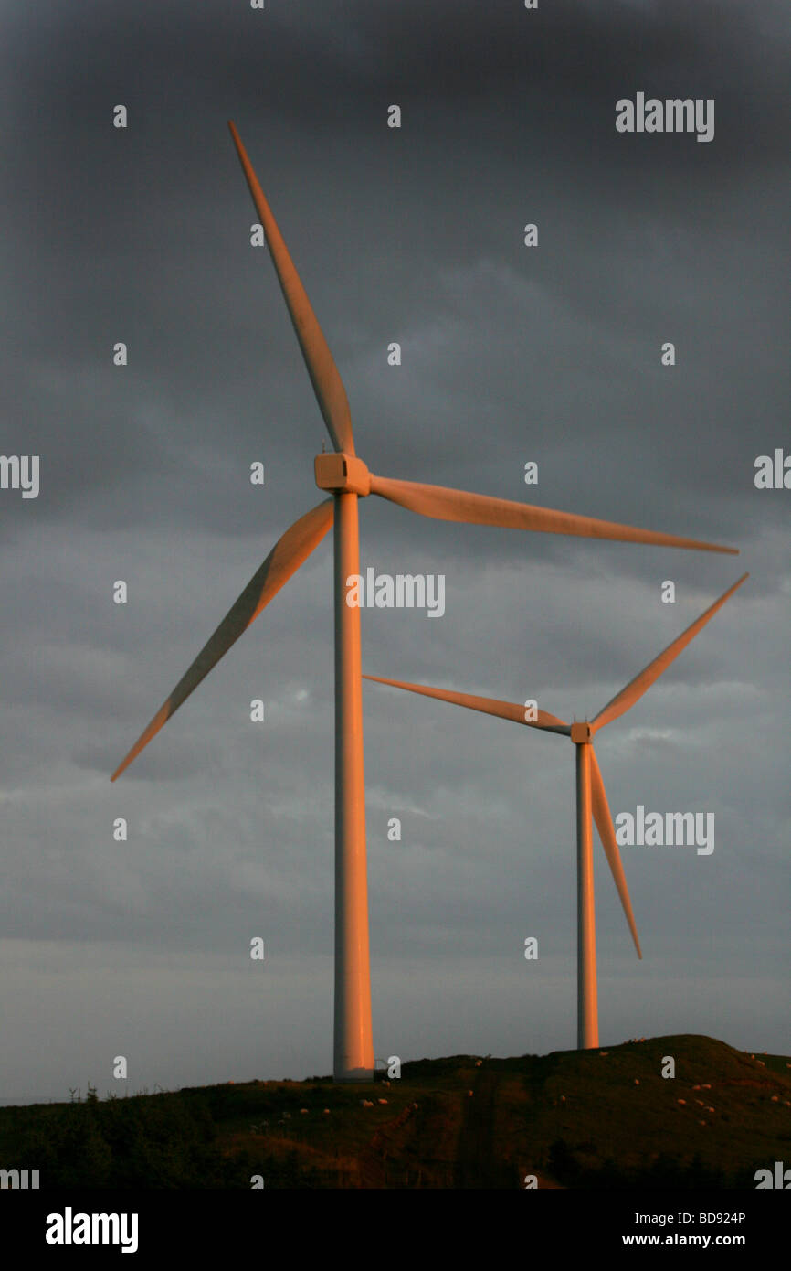 Windfarm - Ardrossan -Ayrshire - Sottish and Southern Renewables Stock ...