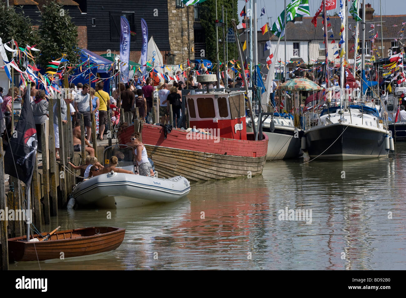 maritime festival Rye Strand Quay river tillingham east sussex england ...