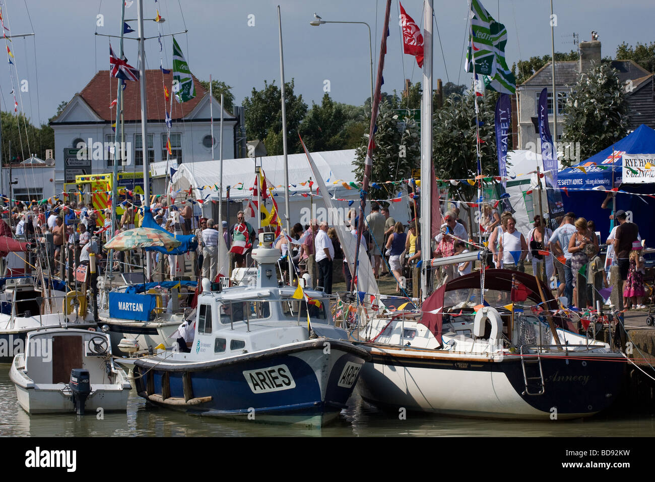 maritime festival Rye Strand Quay river tillingham east sussex england ...