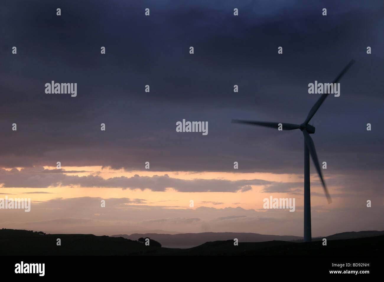 Windfarm - Ardrossan -Ayrshire - Sottish and Southern Renewables Stock ...