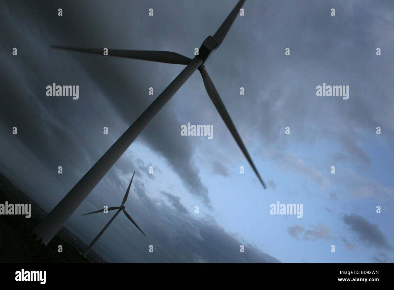 Windfarm - Ardrossan -Ayrshire - Sottish and Southern Renewables Stock ...