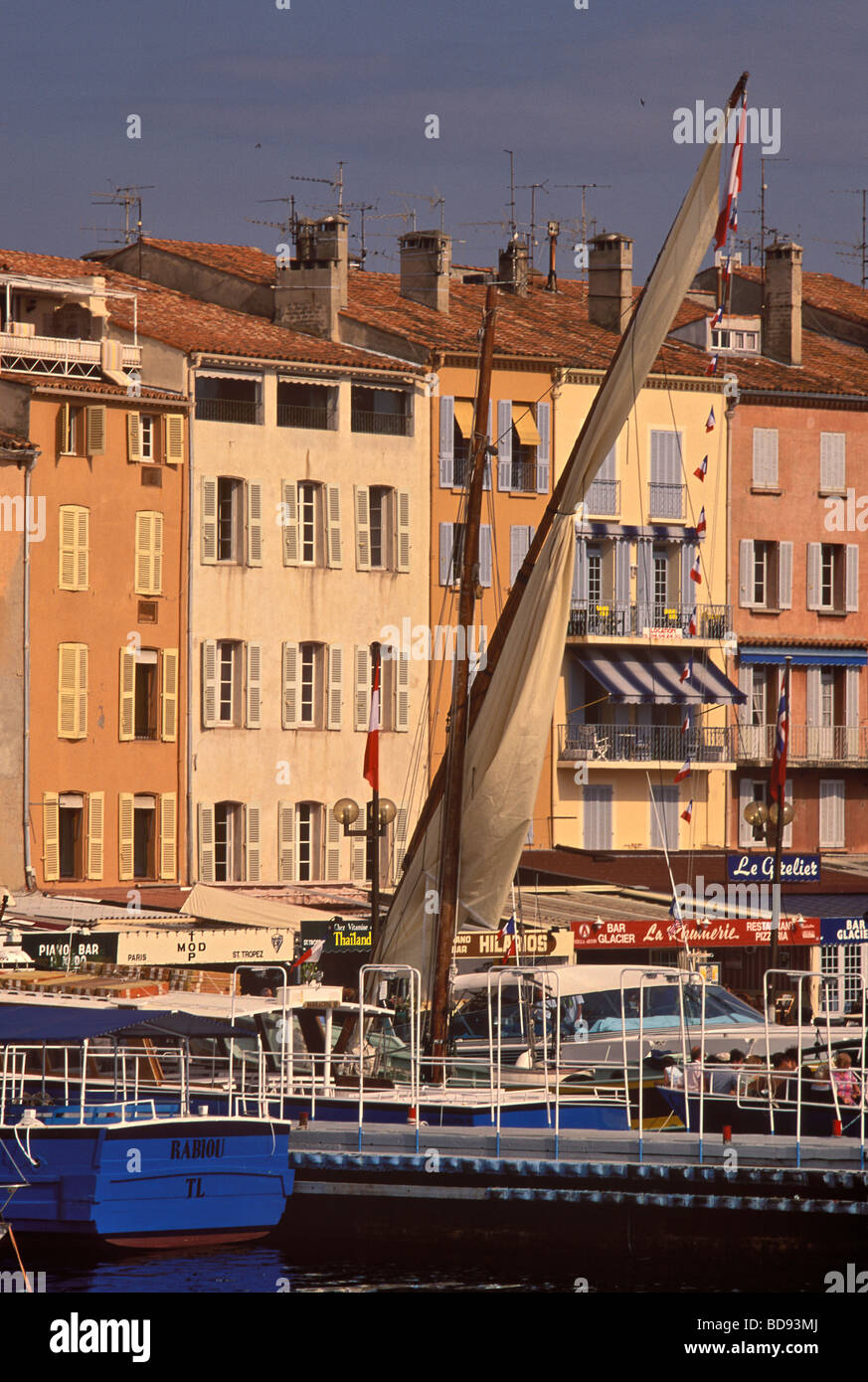 Vieux Port Old Port in Saint Tropez Var Provence Alpes Cote d Azur ...