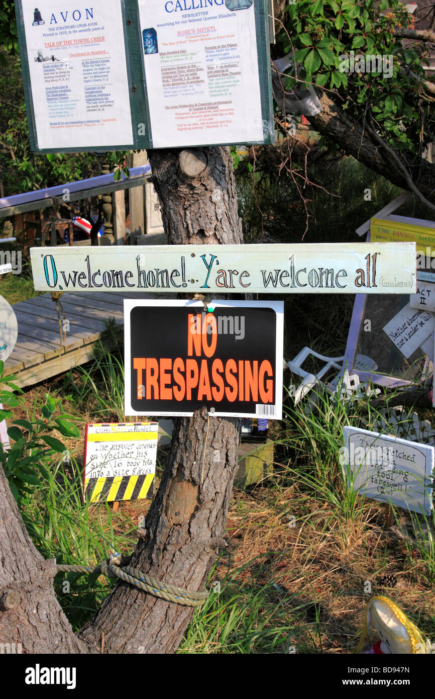 Odd scene in front of beach house, Fire Island NY Stock Photo - Alamy
