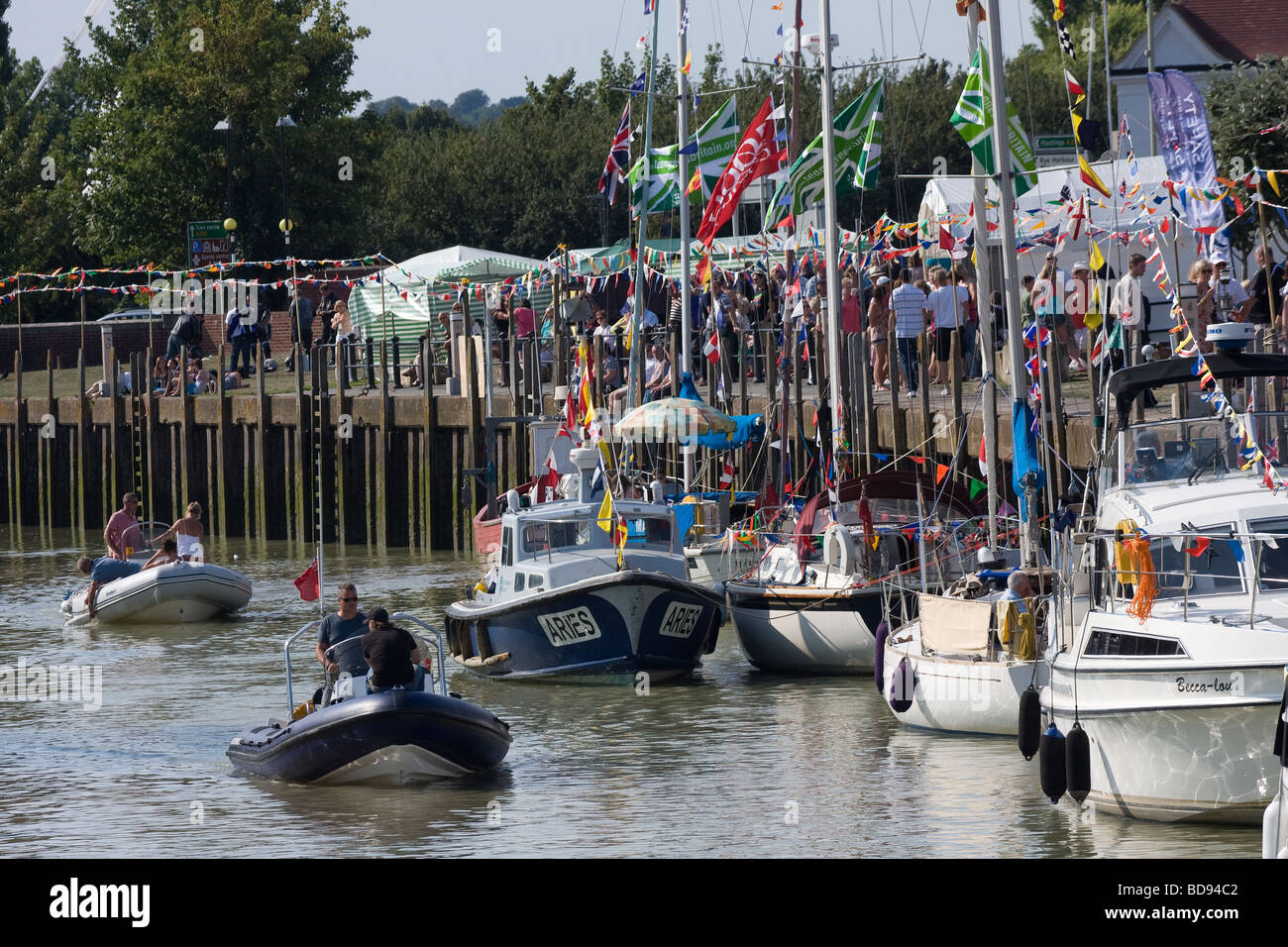 maritime festival Rye Strand Quay river tillingham east sussex england ...
