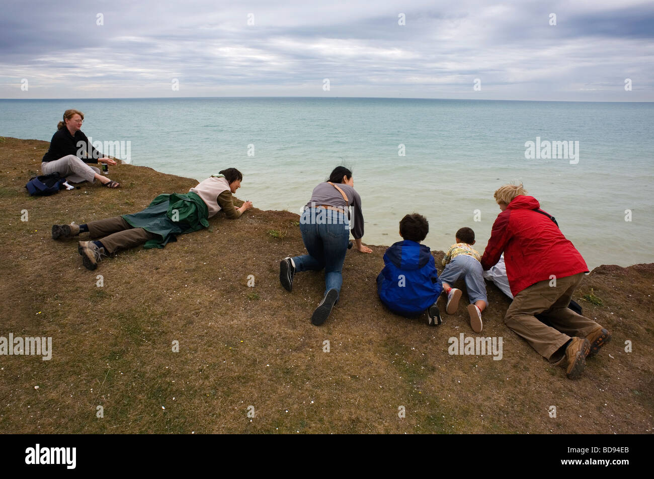 Danger of falling over edge of cliff hi-res stock photography and ...