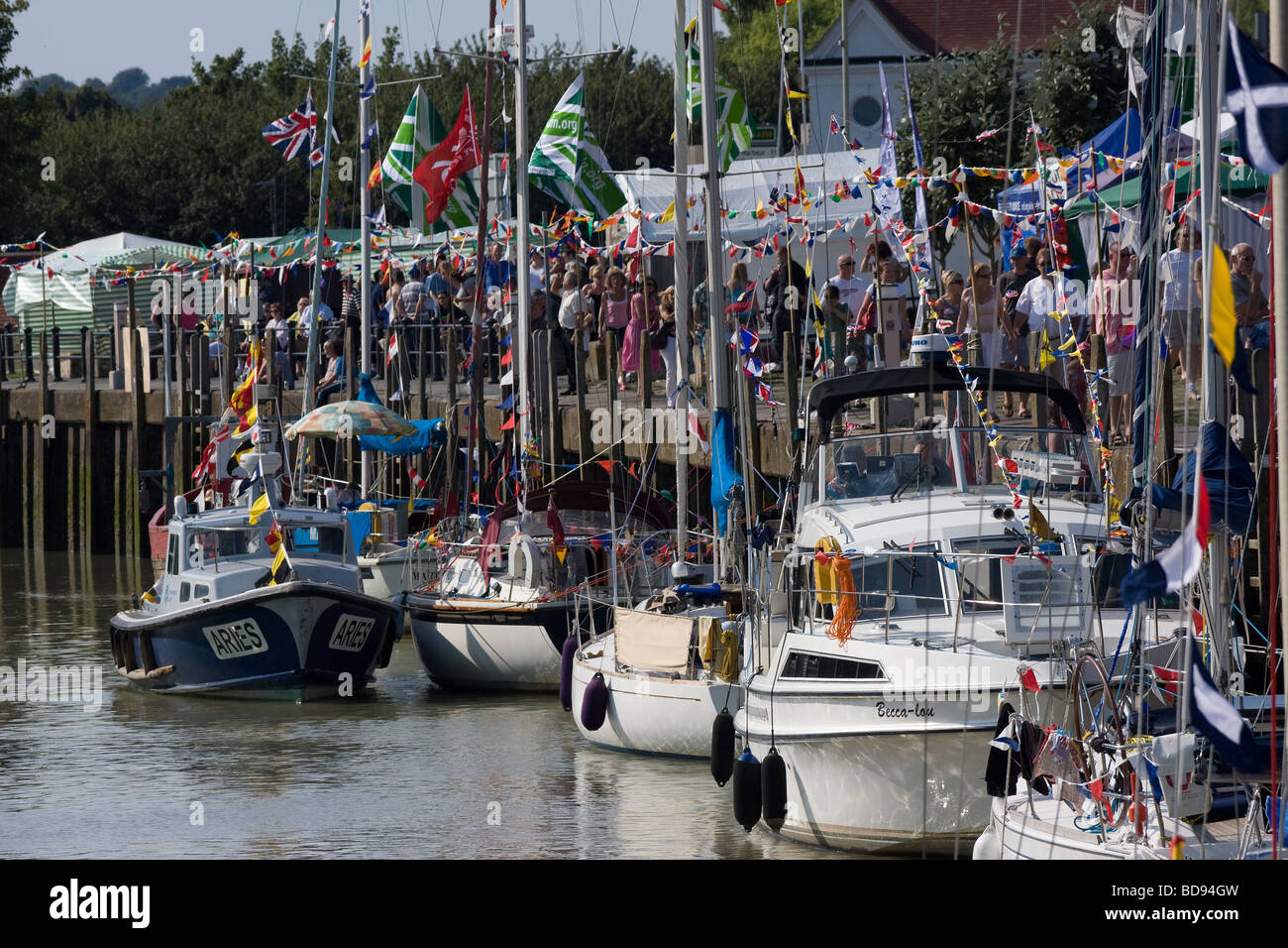 maritime festival Rye Strand Quay river tillingham east sussex england ...