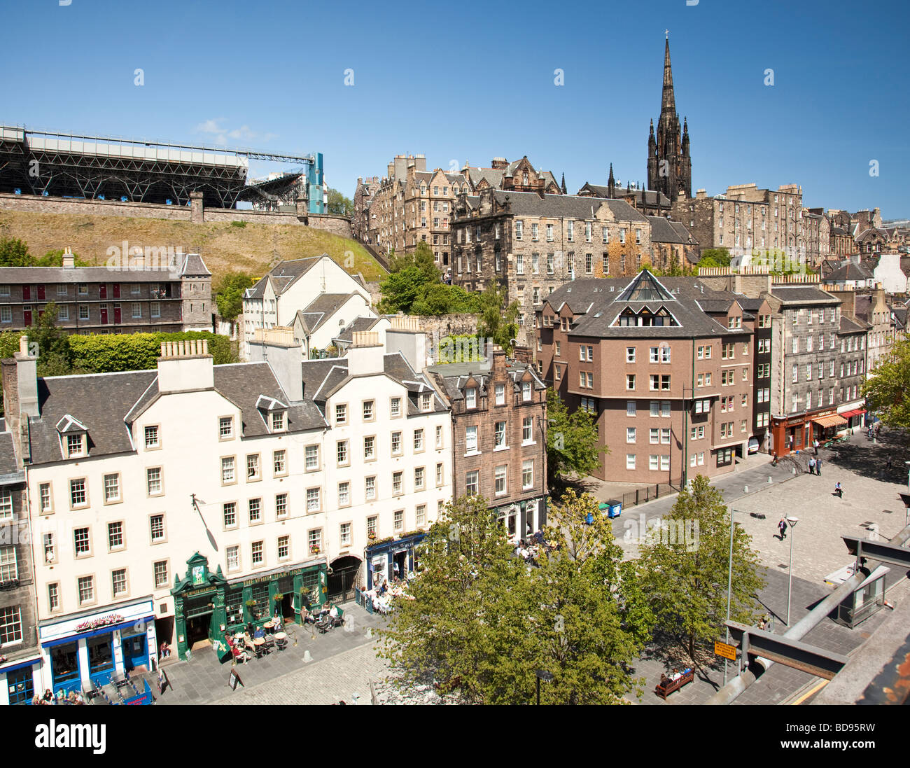 Grassmarket old town edinburgh scotland hi-res stock photography and ...