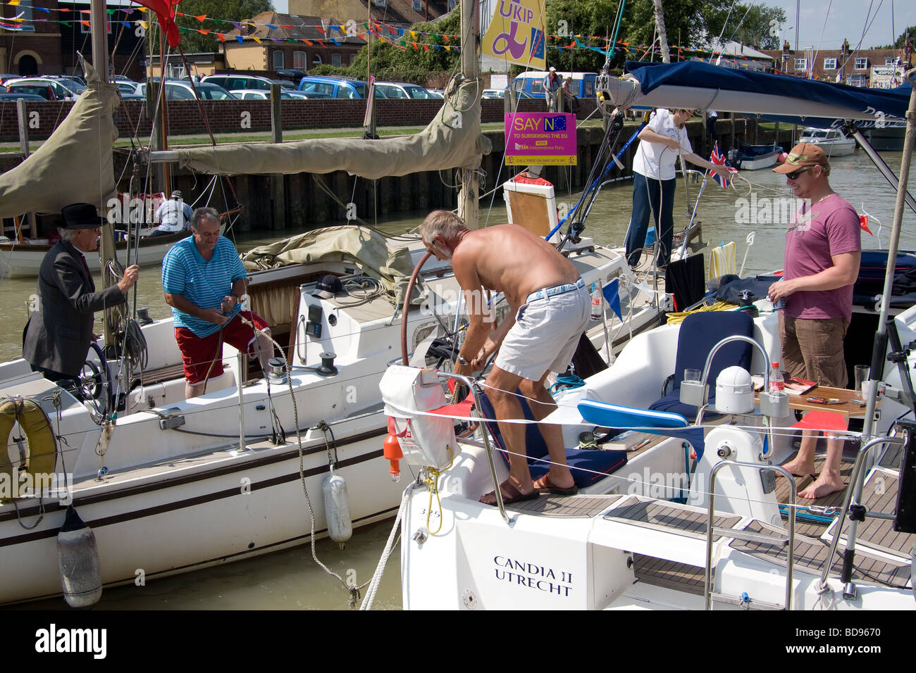 maritime festival Rye Strand Quay river tillingham east sussex england ...