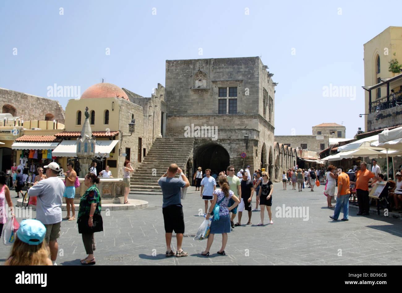 Rhodes greece hippocrates square hi-res stock photography and images ...