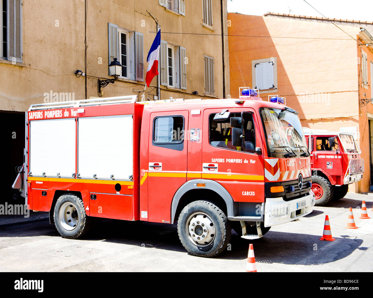 fire engines Entrecasteaux Provence France Stock Photo - Alamy