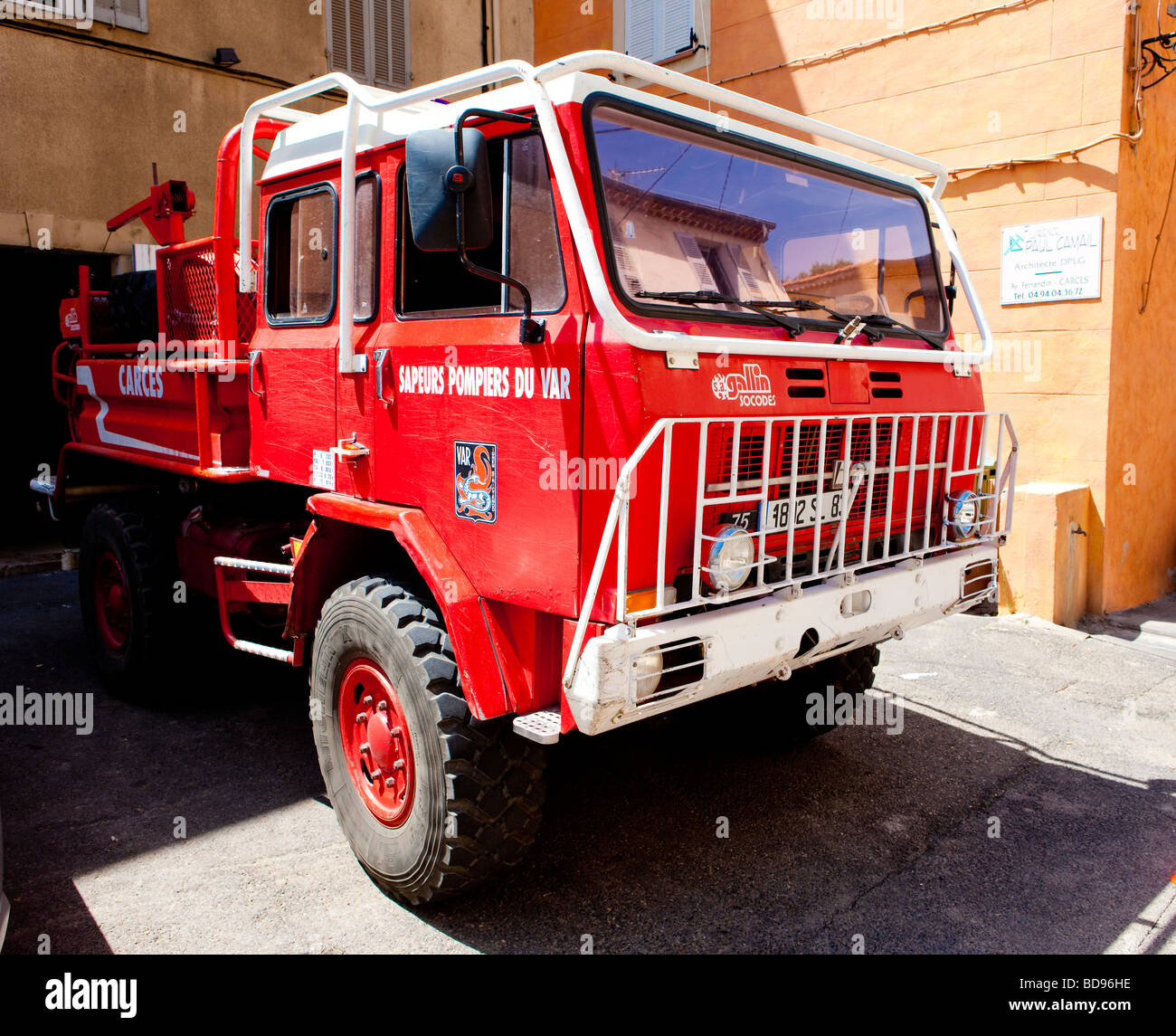 Fire fighting truck france hi-res stock photography and images - Alamy