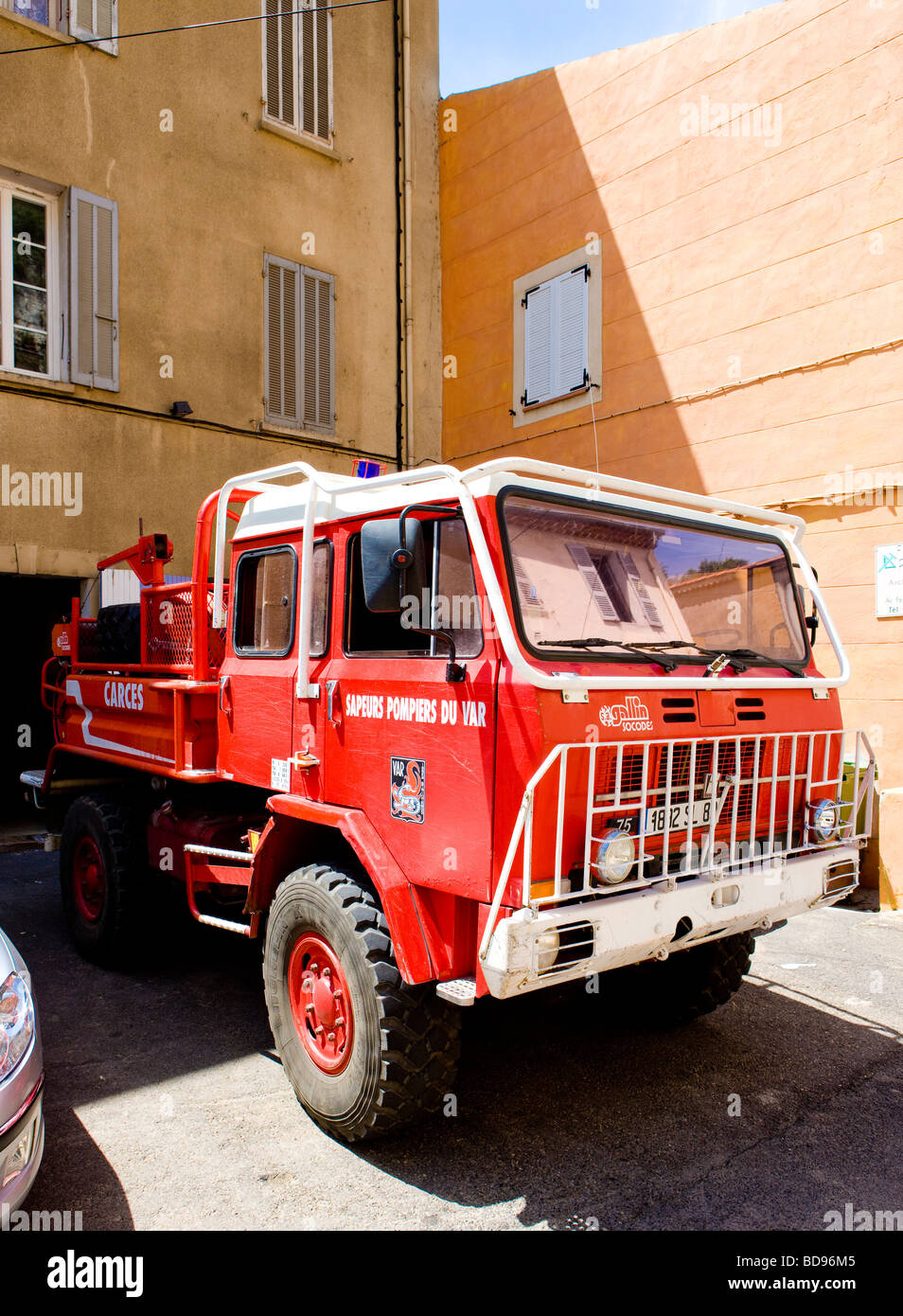 fire engine Entrecasteaux Provence France Stock Photo - Alamy
