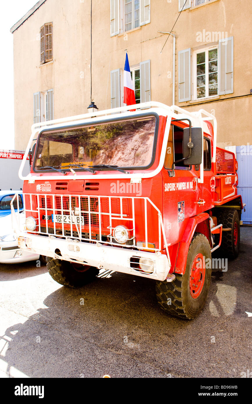 fire engine Entrecasteaux Provence France Stock Photo - Alamy