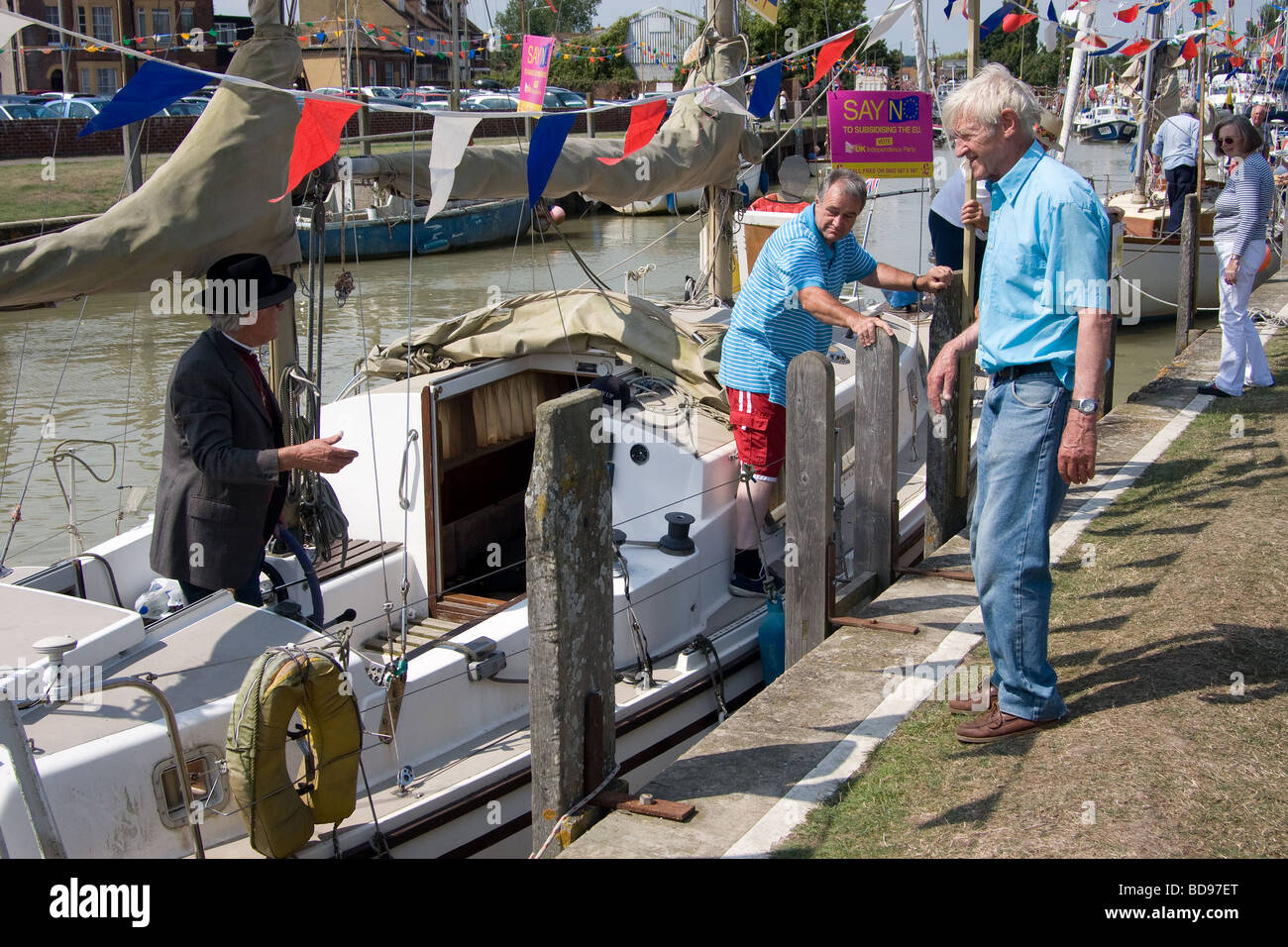 maritime festival Rye Strand Quay river tillingham east sussex england ...