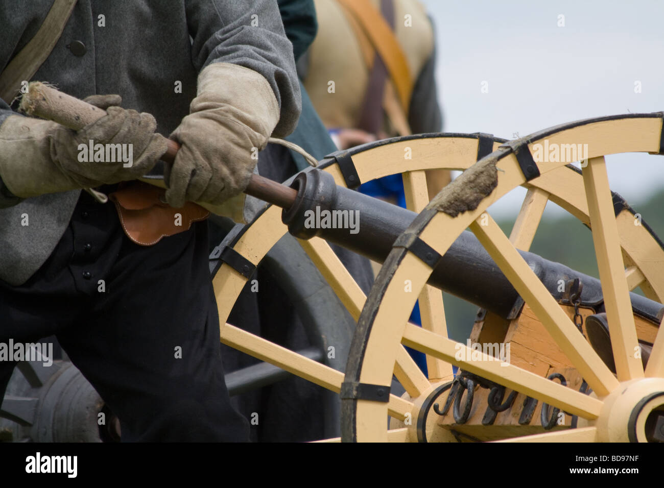 English civil war cannon reenactment battle loading and firing the ...