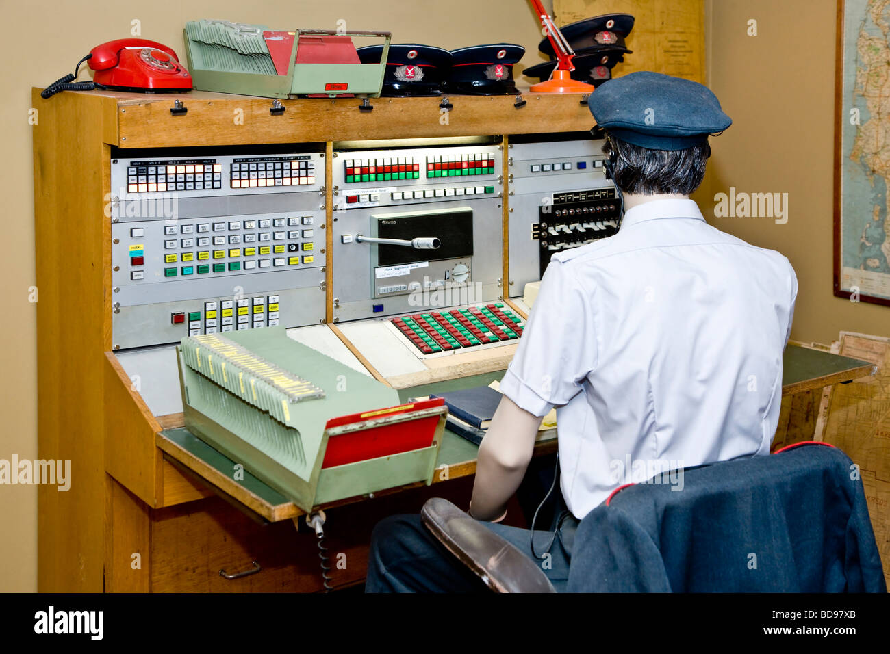 Old Fire-fighting control room Stock Photo - Alamy