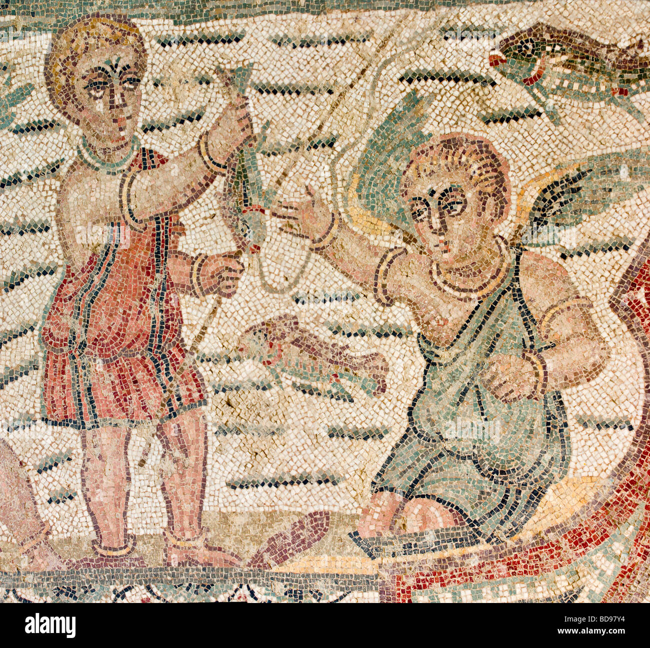 Roman Mosaic Fish High Resolution Stock Photography and Images - Alamy