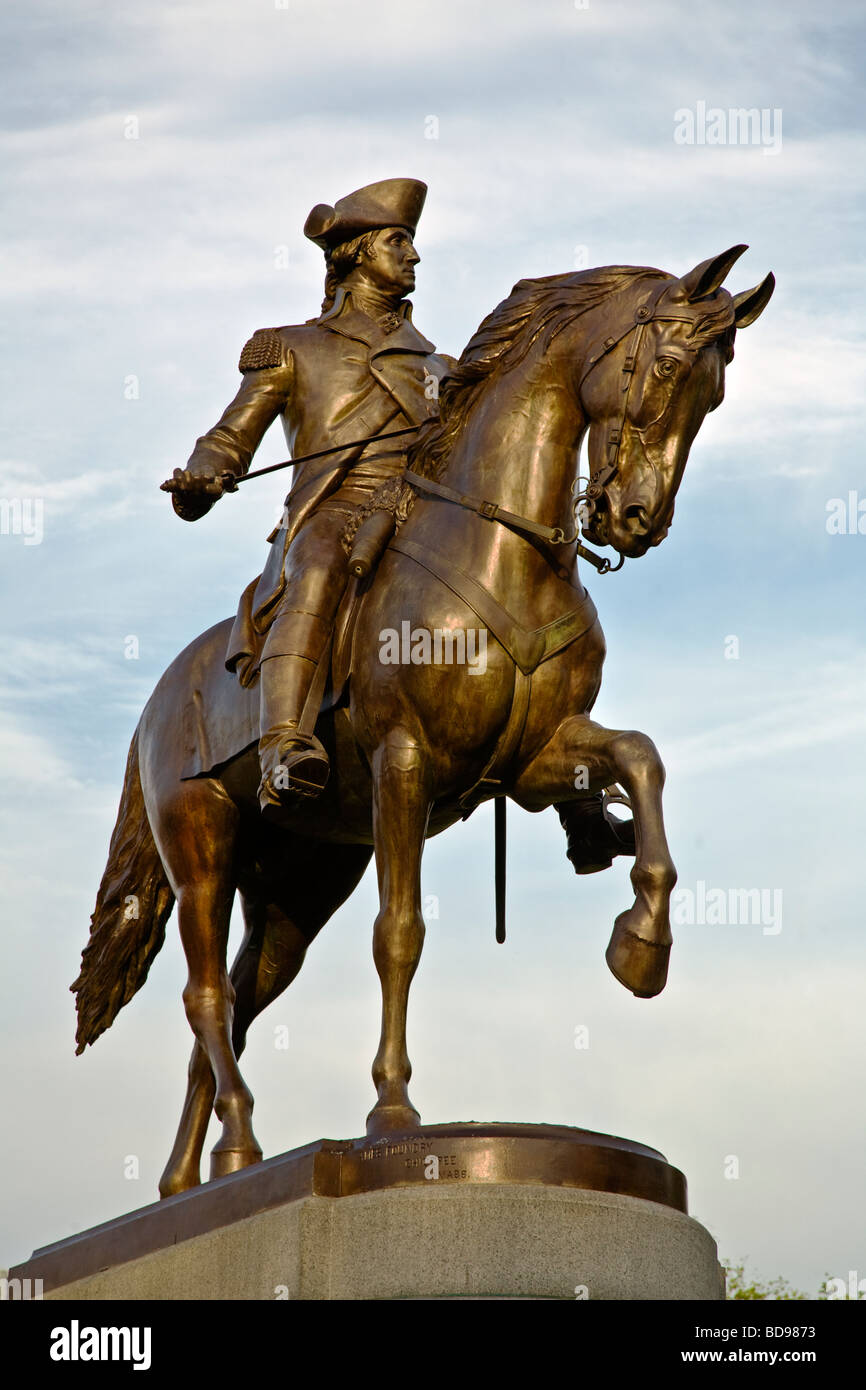 Boston common park statue hi-res stock photography and images - Alamy