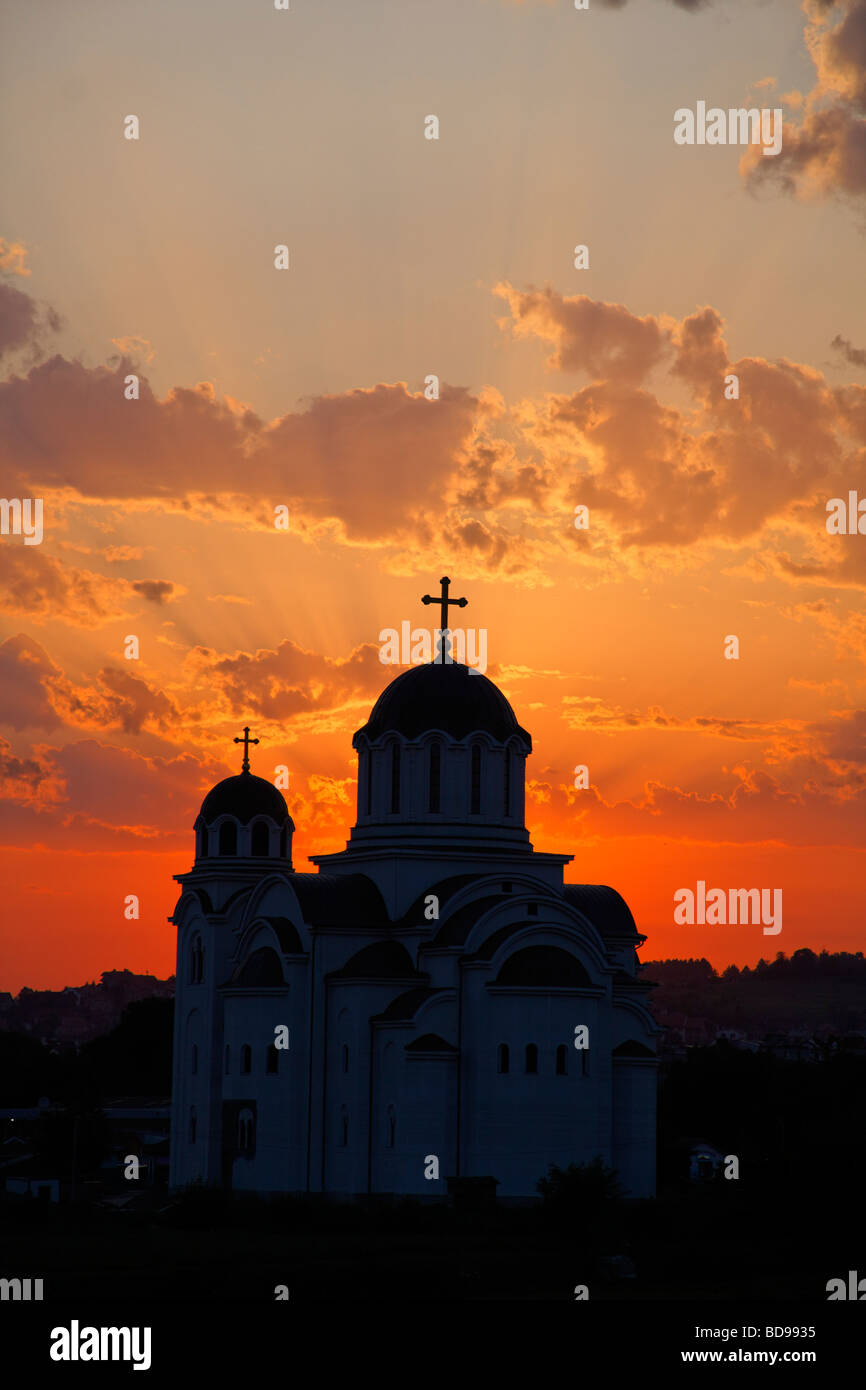 Sunset over the temple hi-res stock photography and images - Alamy
