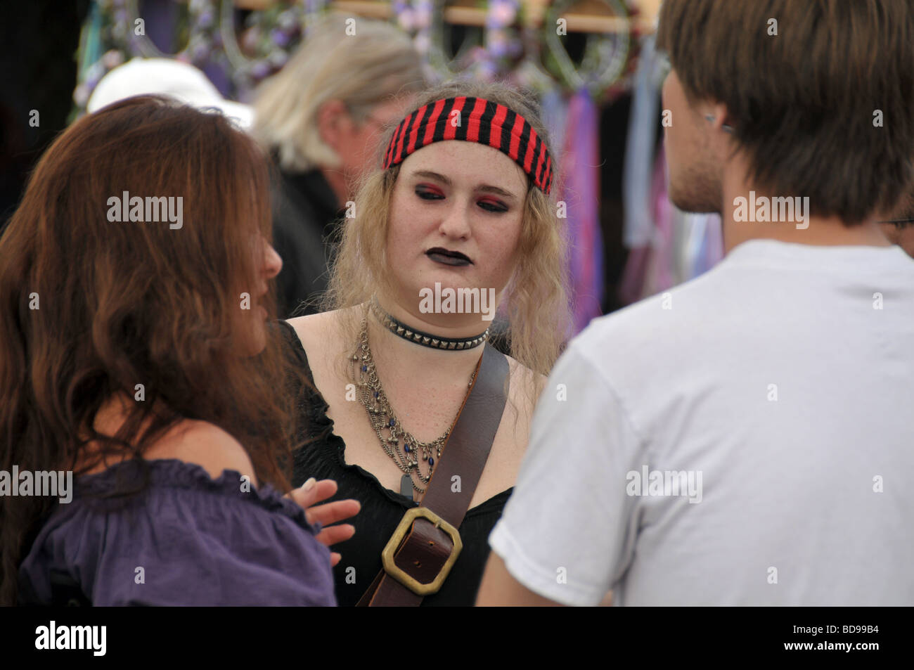 Odd looking woman at Florida fair Stock Photo - Alamy