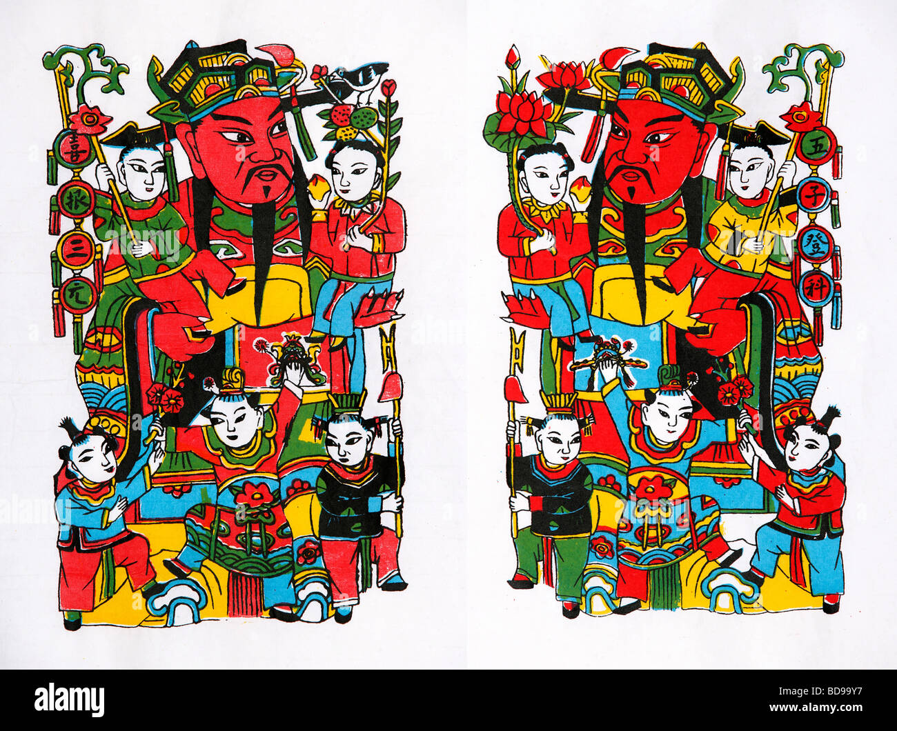 Chinese traditional print Stock Photo - Alamy