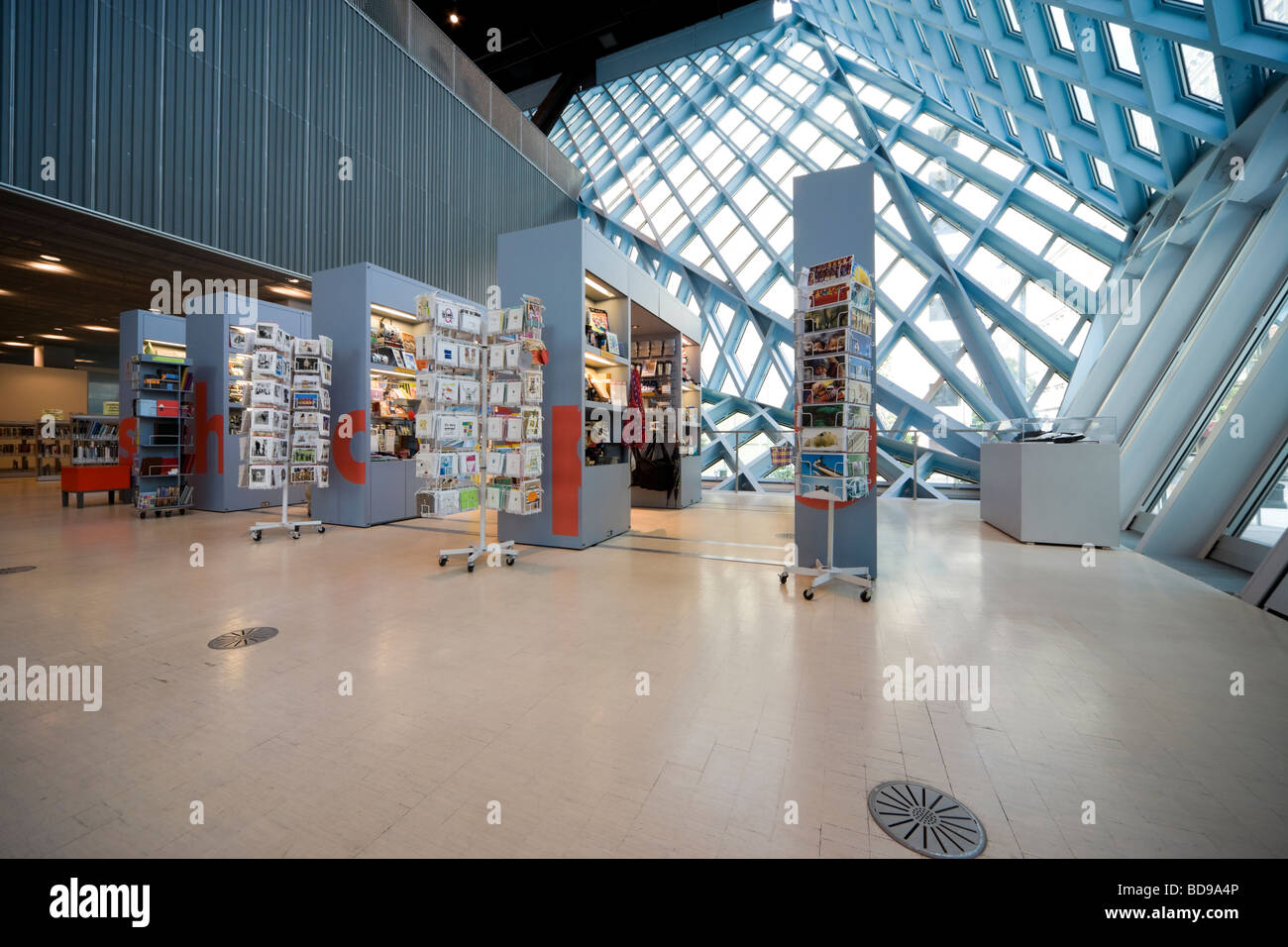 Seattle Central Public Library Friendshop shop with merchandising ...