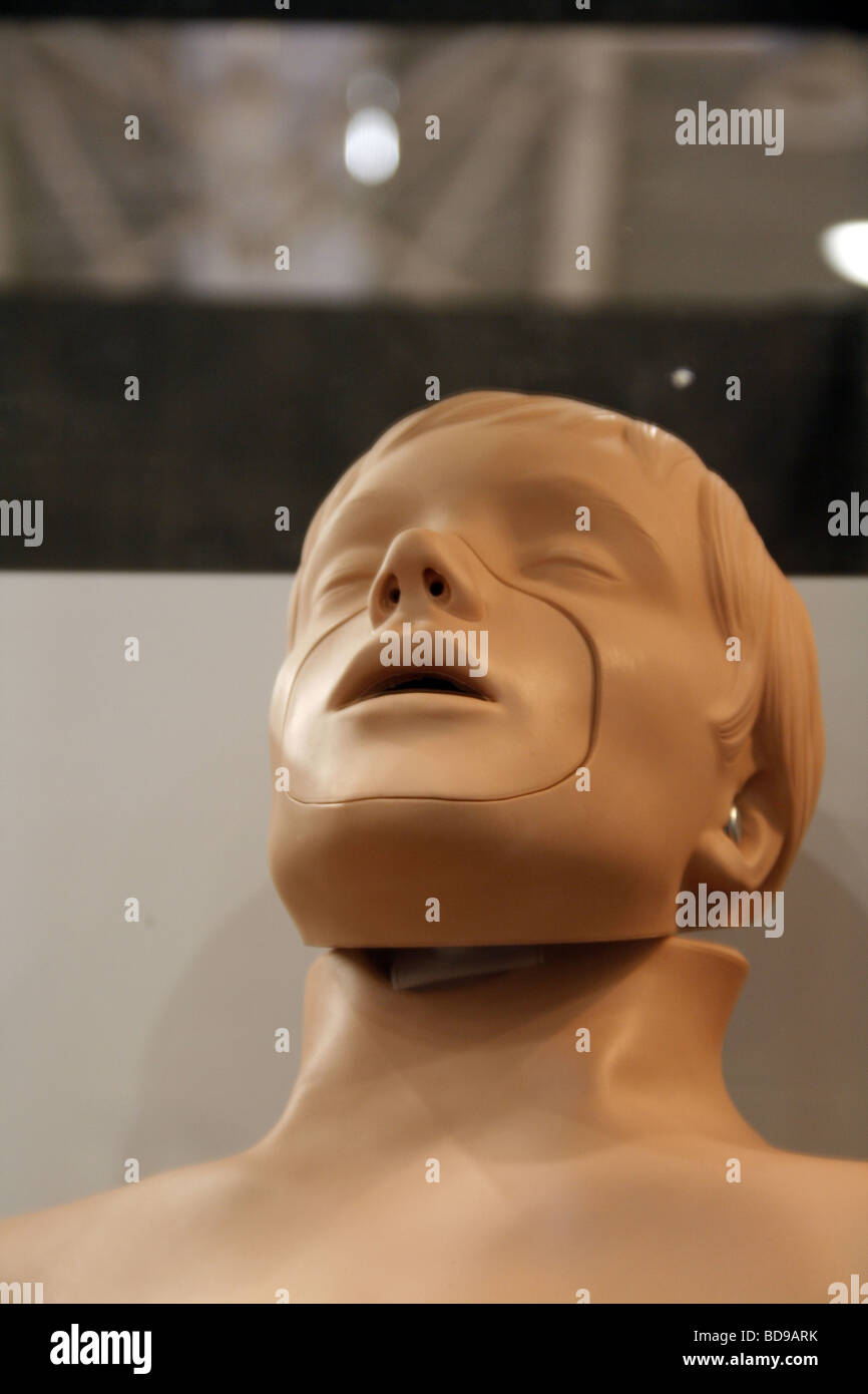 plastic mannequin used to train medical staff Stock Photo - Alamy