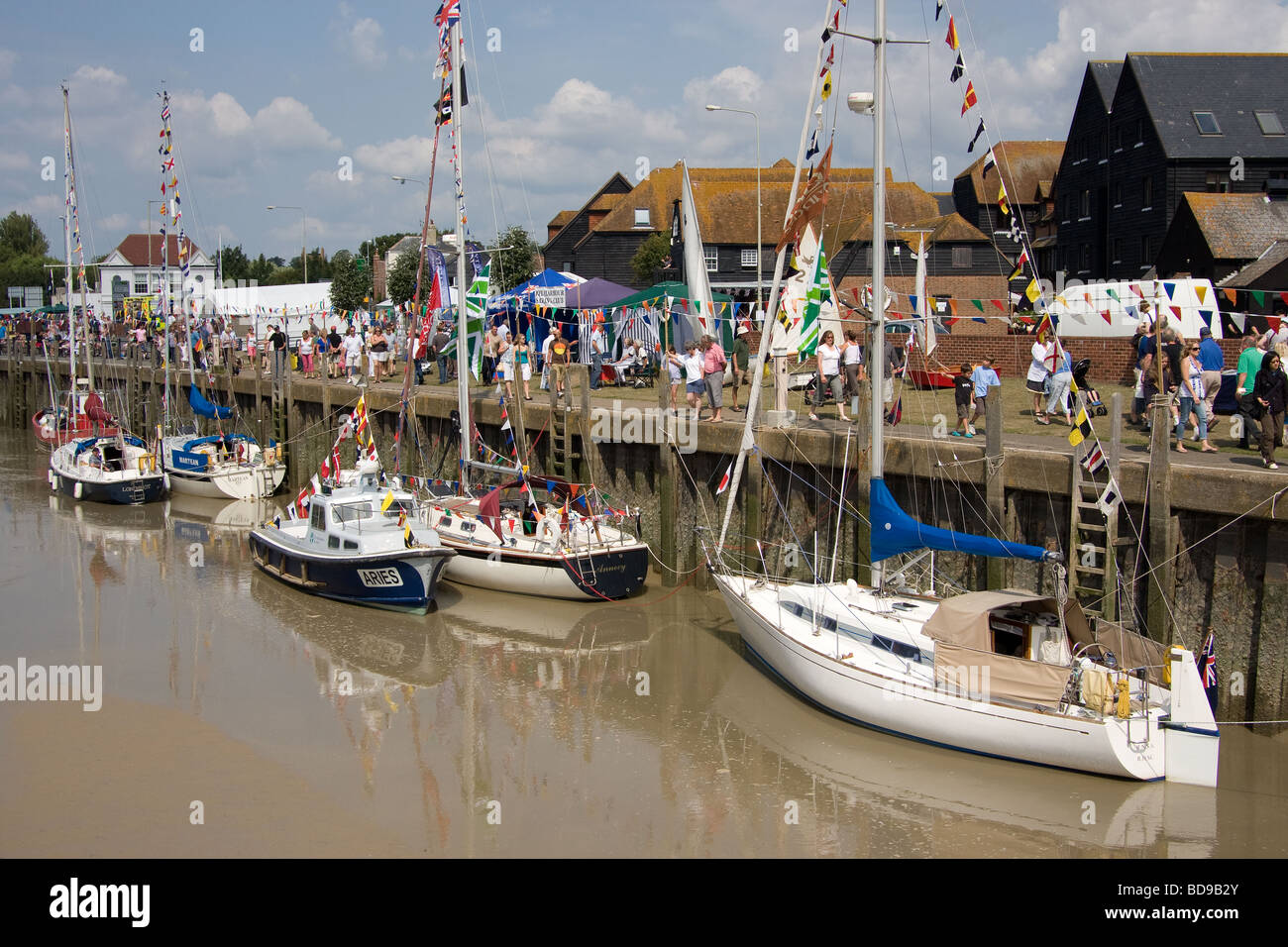 maritime festival Rye Strand Quay river tillingham east sussex england ...