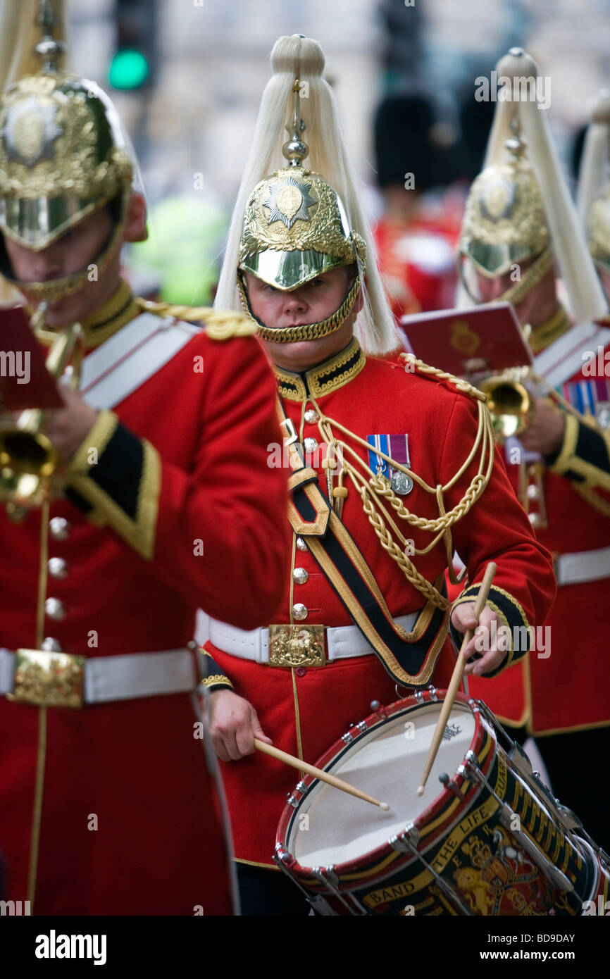 A musician from the Queen's Life Guard Band after Changing the Guard ...