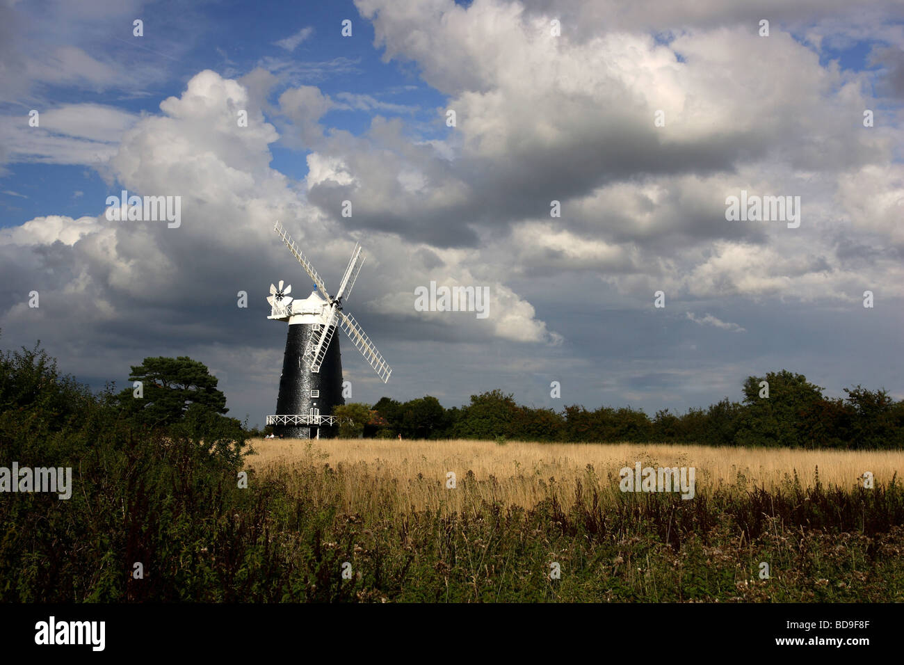 The Tower Windmill at Burnham Overy Staithe on the North Norfolk coast ...