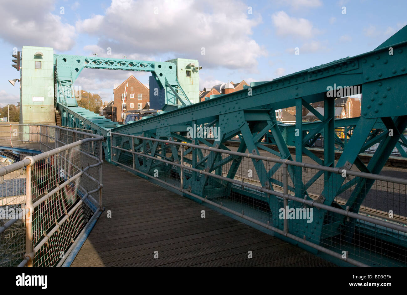 Lifting bridge, Poole, Dorset Stock Photo - Alamy