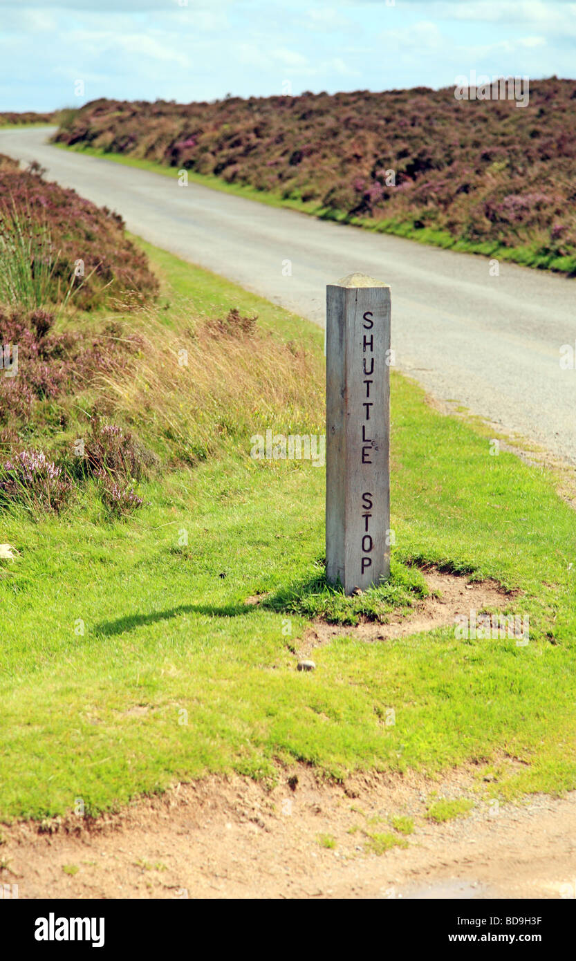 A rural bus stop on a mountain road Stock Photo - Alamy