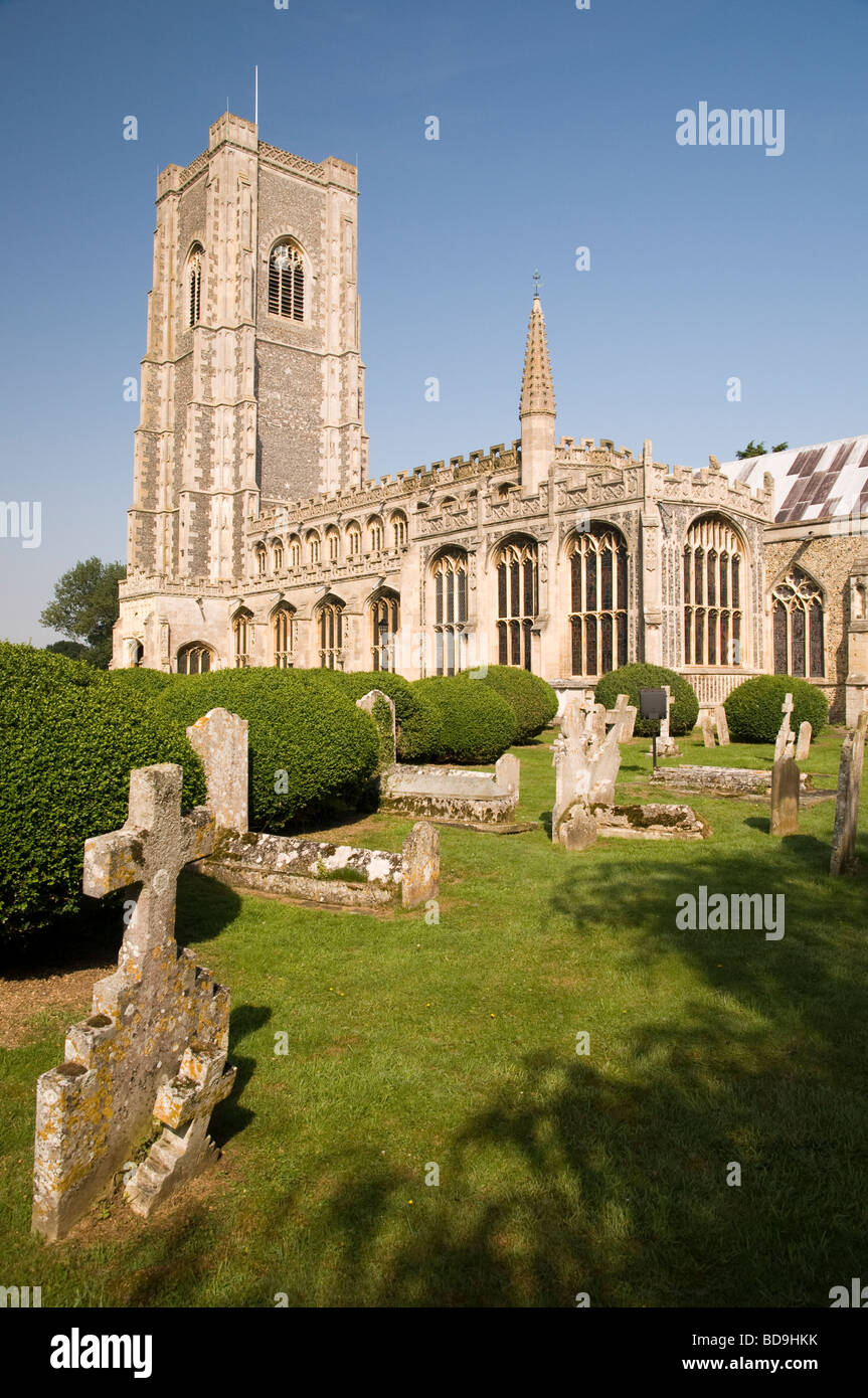 St Peter's and St Paul's church in Lavenham, Suffolk, England Stock ...