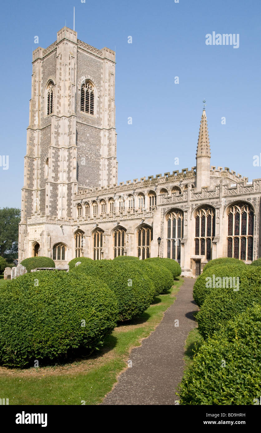 St Peter's and St Paul's church in Lavenham, Suffolk, England Stock ...
