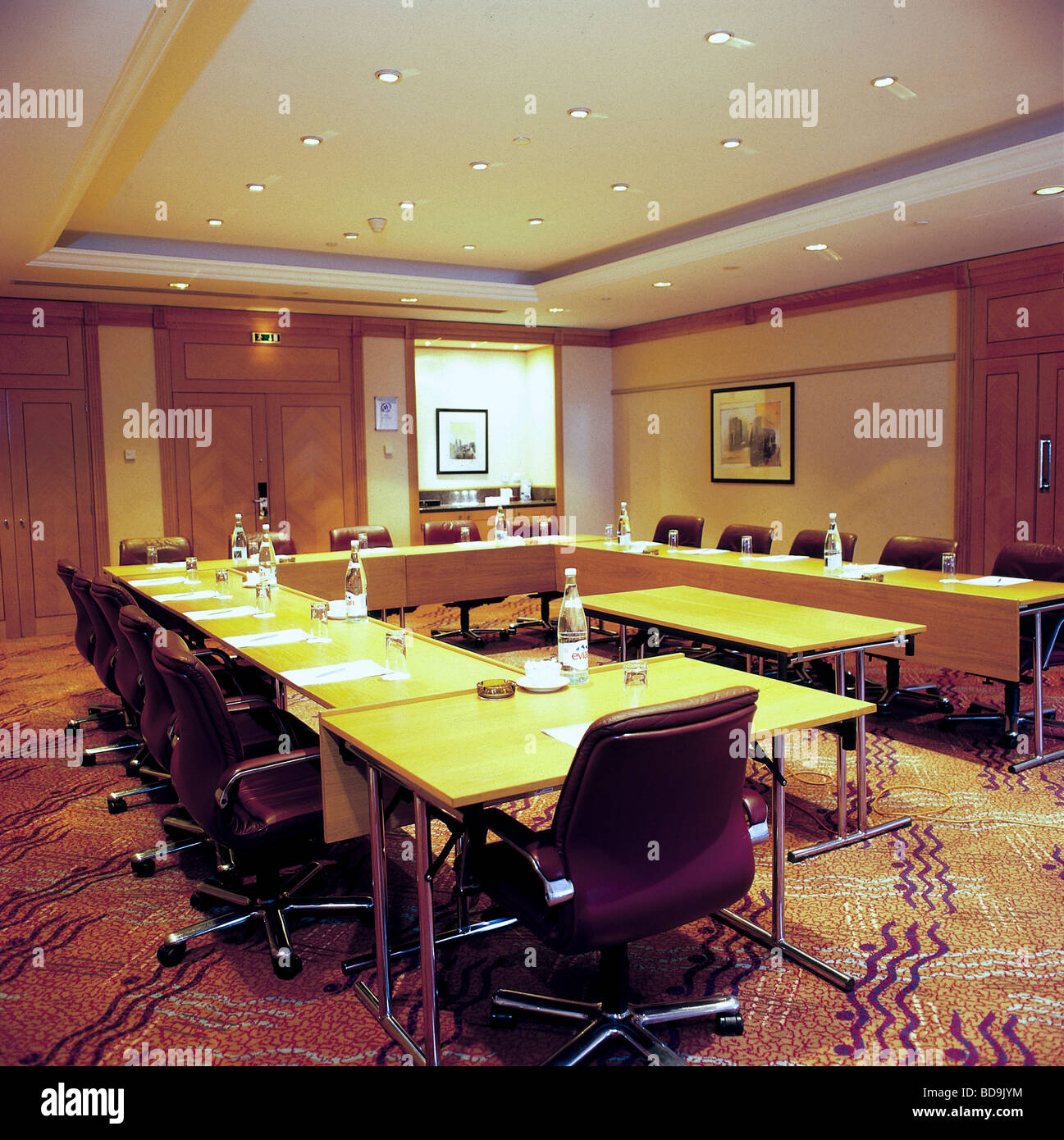 Hilton Hotel Paris France Laid out conference room Stock Photo - Alamy