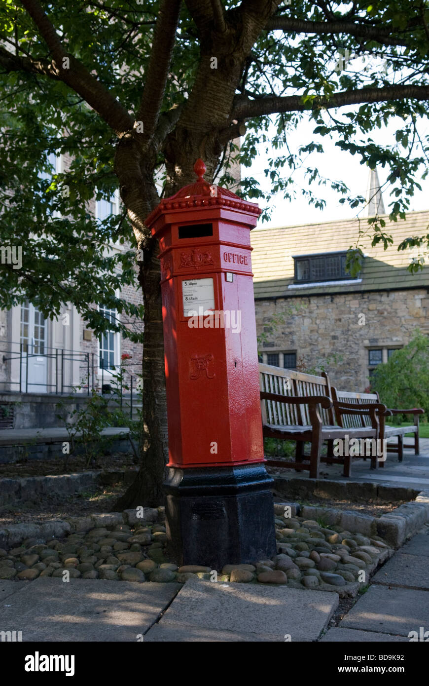 A Victorian post box at Palace Green Durham England Stock Photo - Alamy