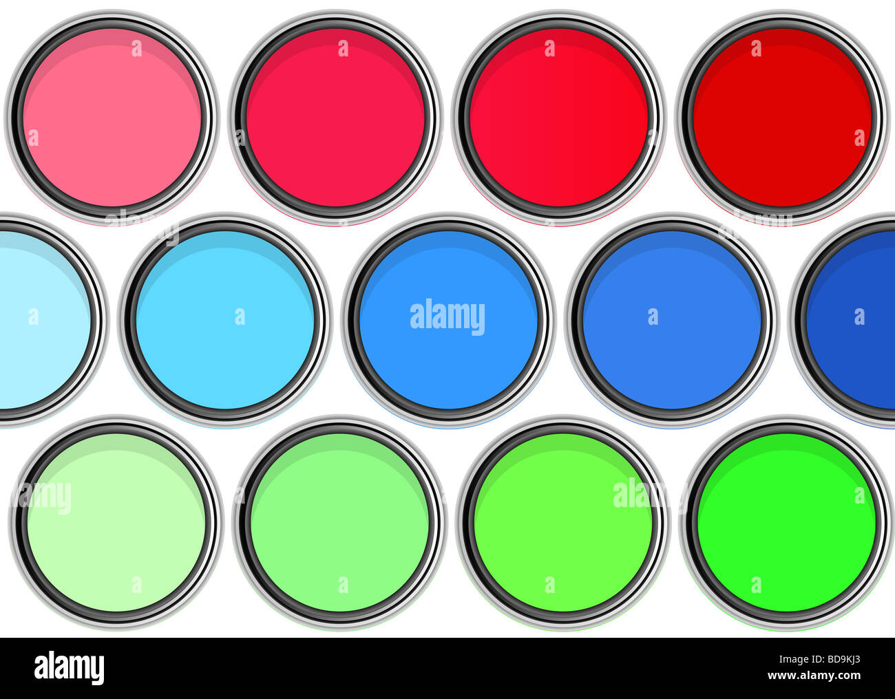 Colour swatch paint pots hi-res stock photography and images - Alamy