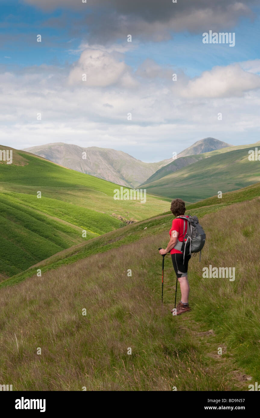 Female walker hiker hi-res stock photography and images - Alamy