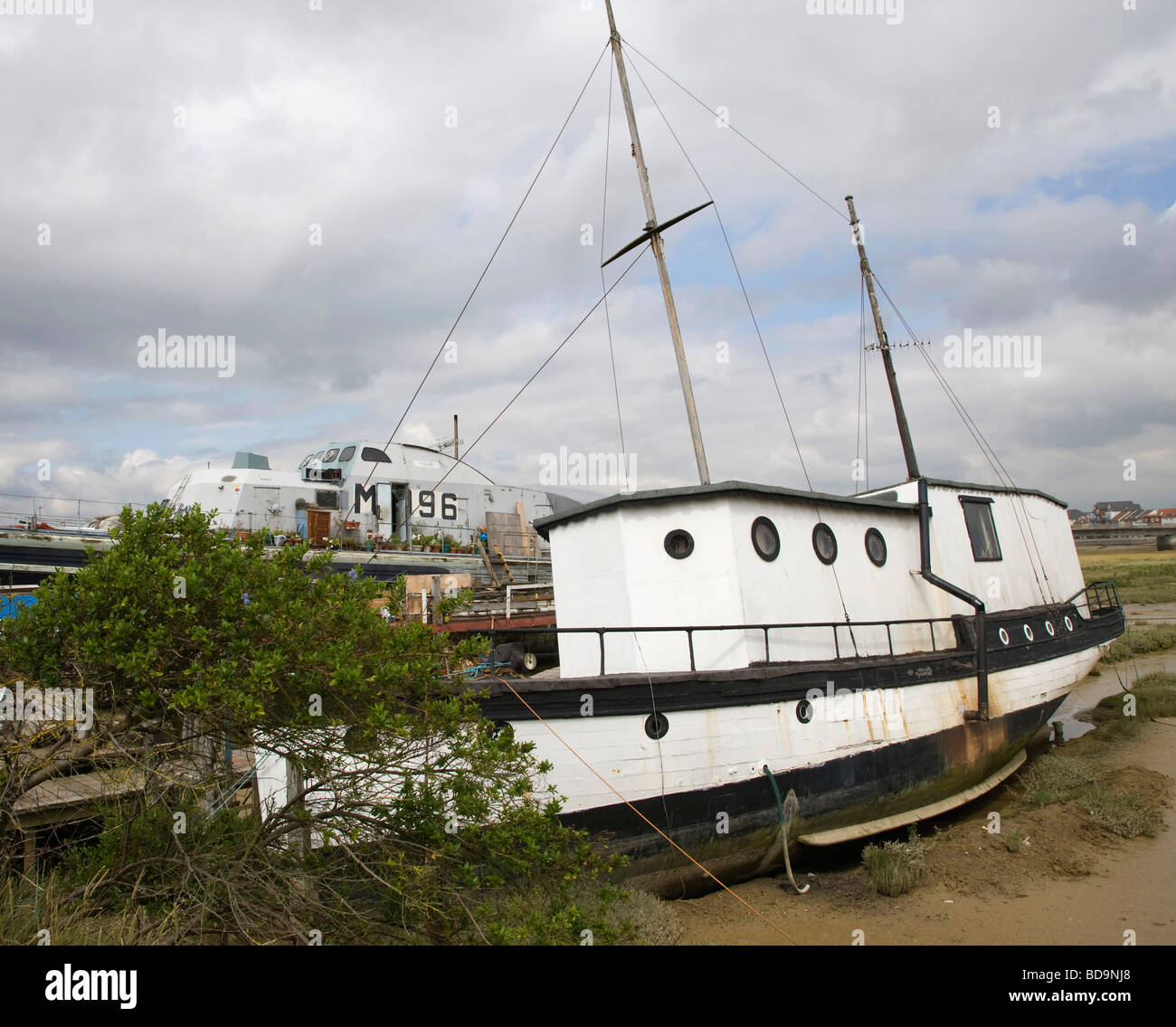 Houseboats at Shoreham West Sussex Stock Photo - Alamy
