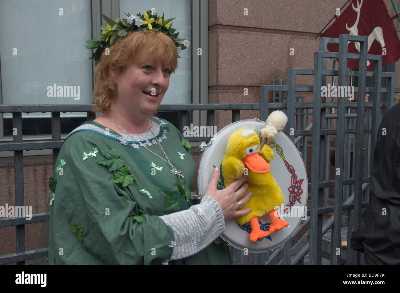 Pagans hold a Pagan Pride Parade in London in their Beltane Bash ...
