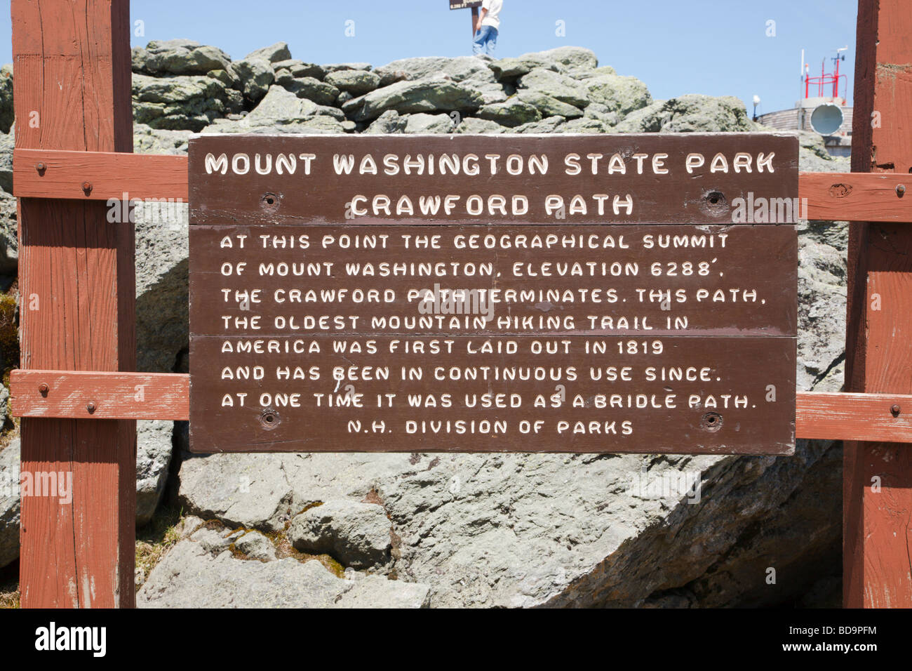 New hampshire mount washington summit sign hi-res stock photography and ...