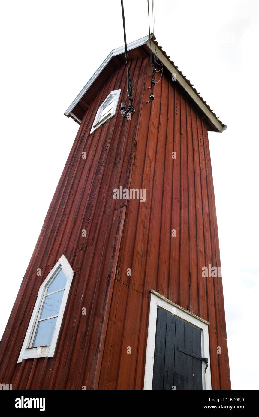 A tall narrow wooden building Stock Photo - Alamy