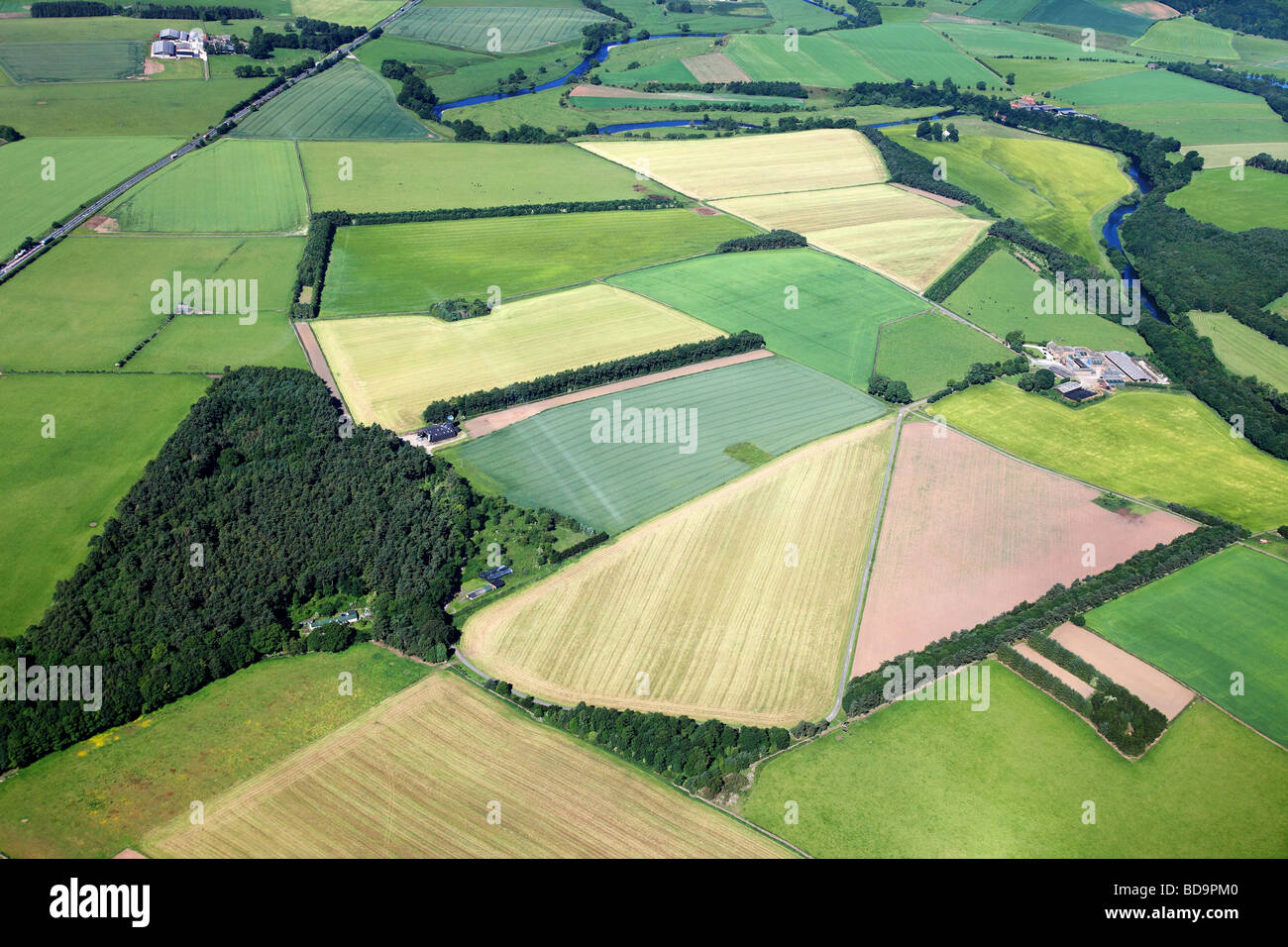 Aerial photograph of British countryside Stock Photo - Alamy