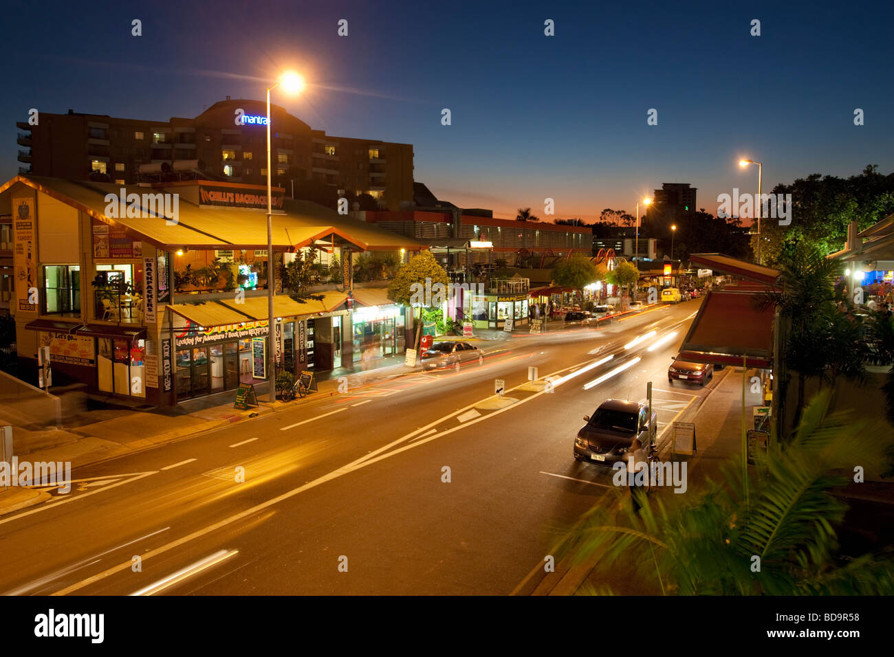Mitchell Street at night. Darwin, Australia Stock Photo - Alamy