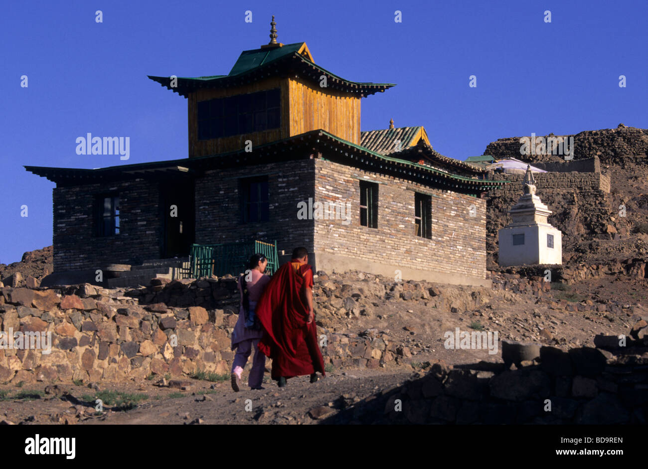 Stupa ongi monastery ruins hi-res stock photography and images - Alamy
