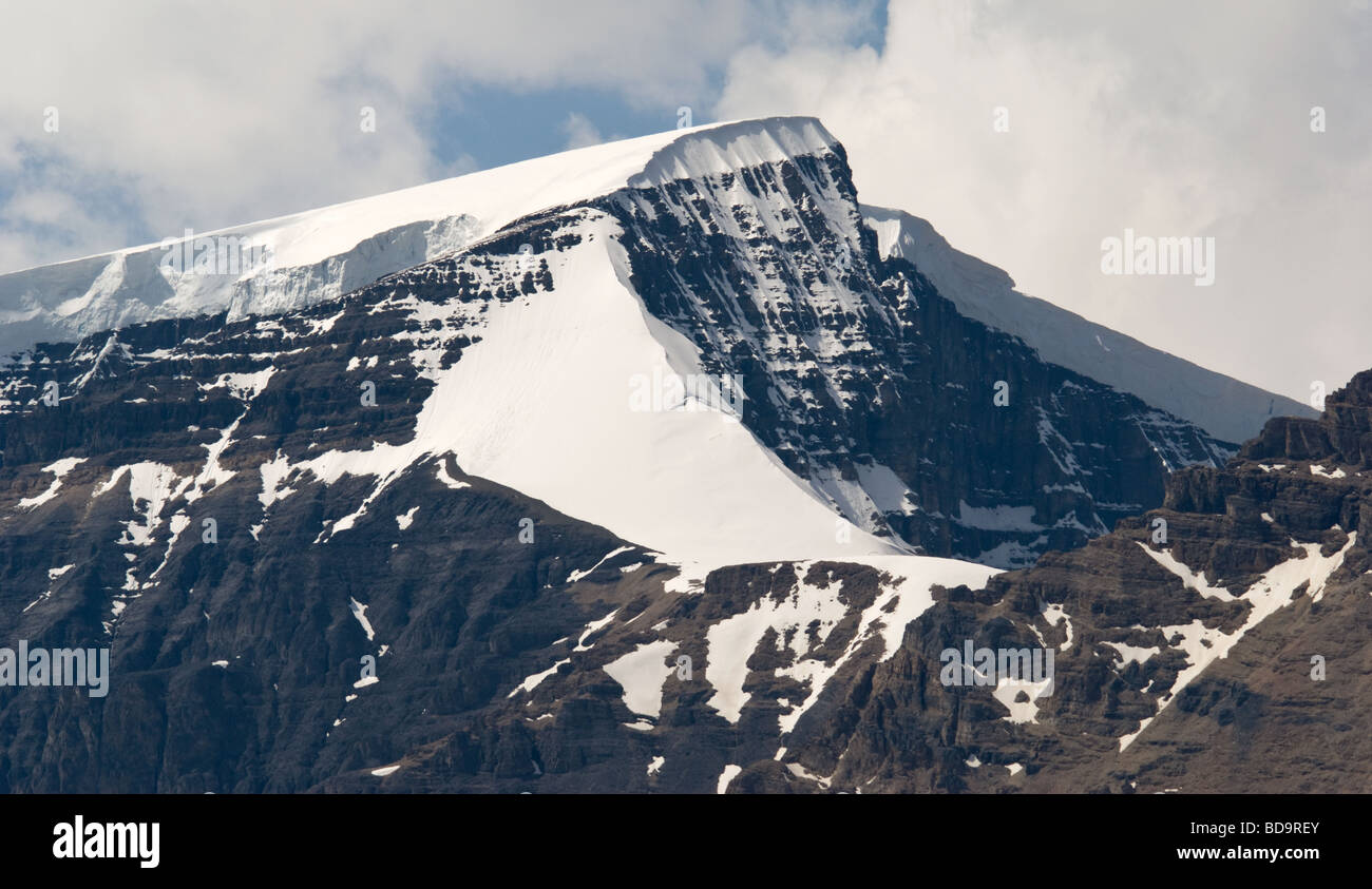 Ice capped mountain in the Canadian Rockies Stock Photo - Alamy