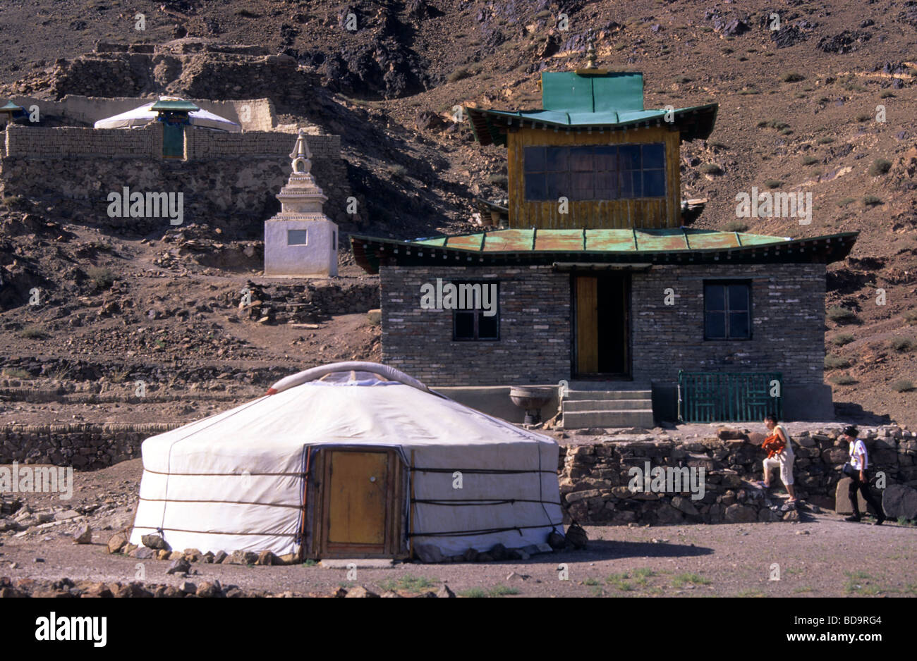 Ongi monastery ruins, Mongolia Stock Photo - Alamy