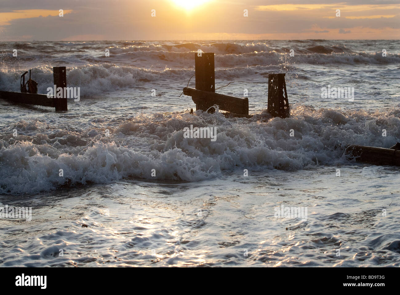 Beach groins hi-res stock photography and images - Alamy