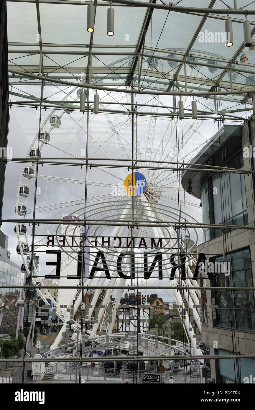View of the Manchester Eye from the Arndale Centre Stock Photo - Alamy